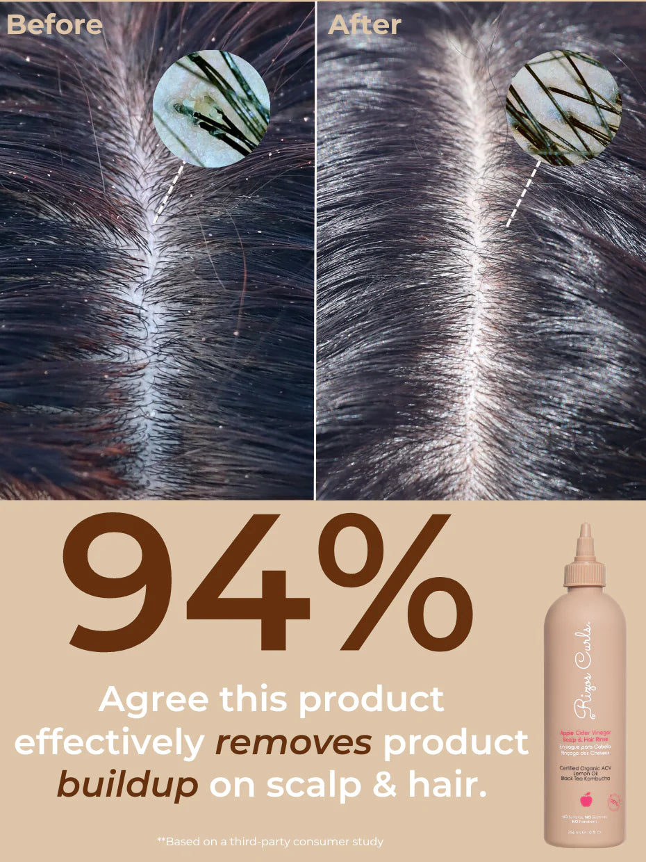 Rizos Curls New Apple Cider Vinegar Scalp And Hair Rinse Curlstique